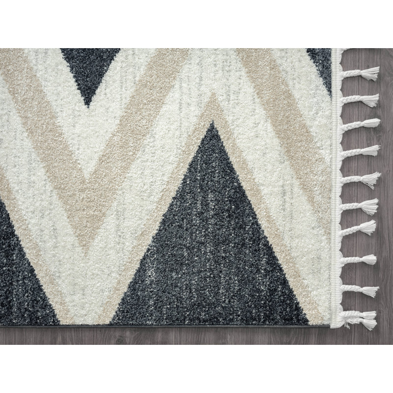 Union Rustic Galey Performance Gray/Cream Rug | Wayfair