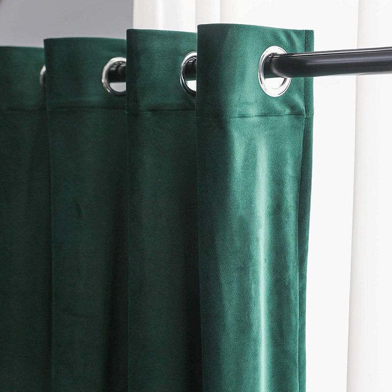 FY FIBER HOUSE Polyester Room Darkening Curtain Pair & Reviews | Wayfair