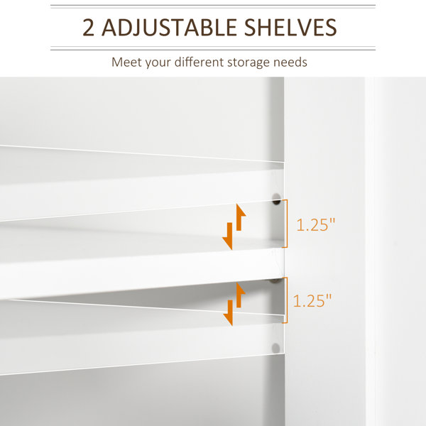 Highland Dunes Fenner Freestanding Linen Cabinet & Reviews | Wayfair