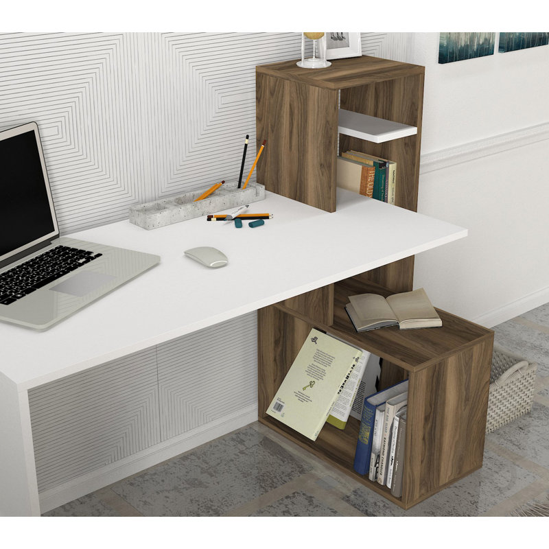 Latitude Run® Multiple Tier Modern Desk | Wayfair