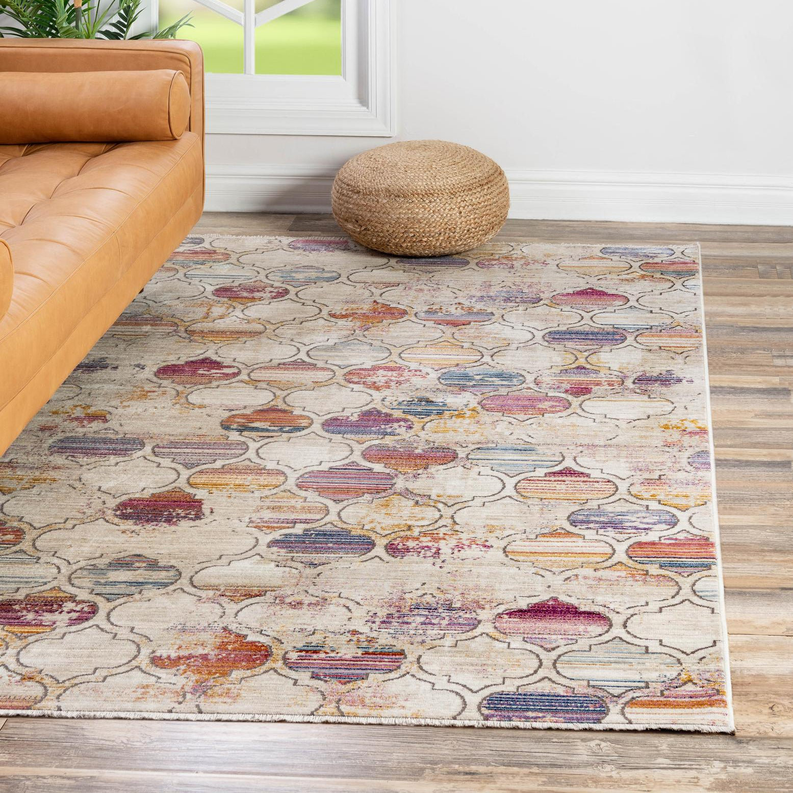 Red Barrel Studio® Static Trellis Deepa Rug | Wayfair