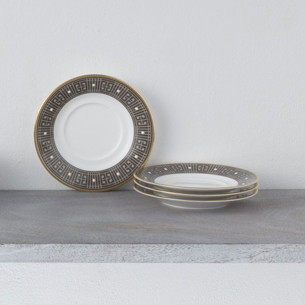 Noritake Infinity Bronze Set Of 4 Saucers, 6" | Wayfair
