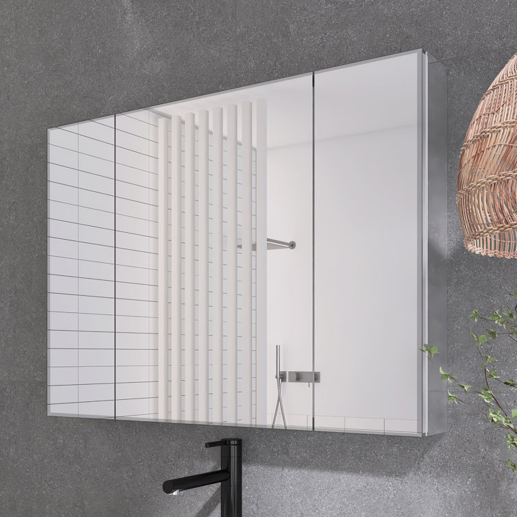 Latitude Run® Chrishaud 36'' W 26'' H Recessed Frameless Medicine ...