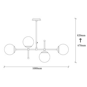 Bless international 4 - Light Sputnik Chandelier | Wayfair