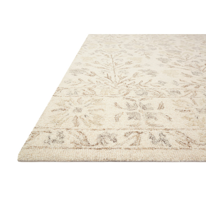 Aden Handmade Wool Ivory/Neutral Rug & Reviews | Birch Lane