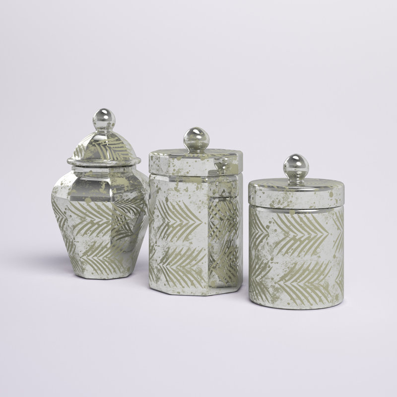 Mistana™ 3 Piece Storage Jar Set & Reviews | Wayfair