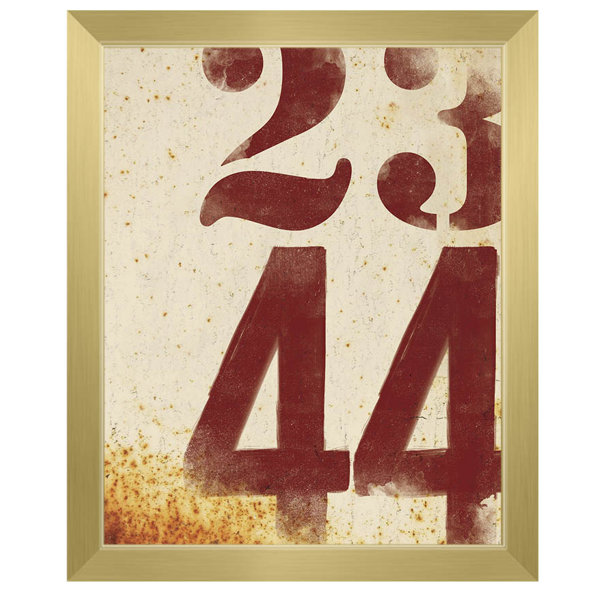 Framed-number-wall-art | Wayfair
