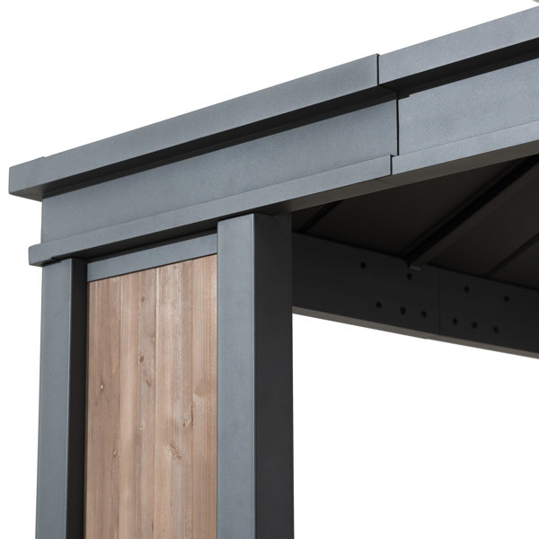 Sunjoy SummerCove Elmgrove 12 ft. x 14 ft. Solar Powered Hardtop Gazebo ...