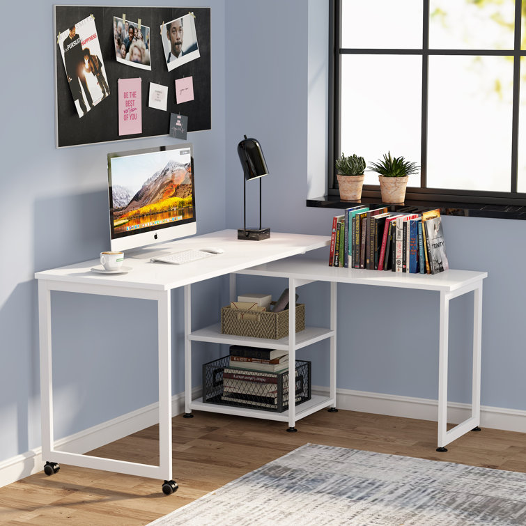 Inbox Zero Avelin Reversible L-Shape Desk | Wayfair