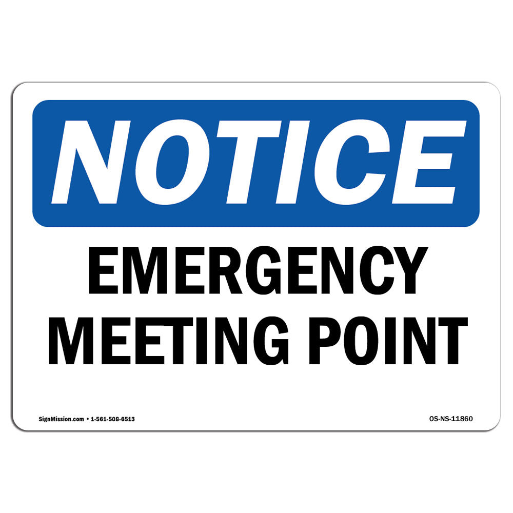 SignMission Emergency Meeting Point Sign | Wayfair