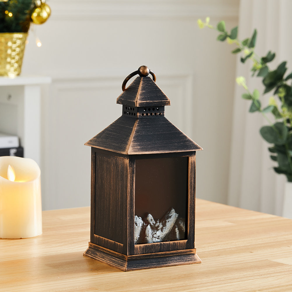 Marlow Home Co. Electric Fireplace Lantern Decoration | Wayfair.co.uk