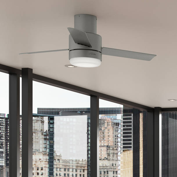 Hunter Fan 44" Gilmour 3 - Blade Damp Rated Ceiling Fan with LED Light ...