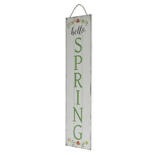 Rosalind Wheeler Spring Reversible Porch Sign Wall Décor & Reviews ...