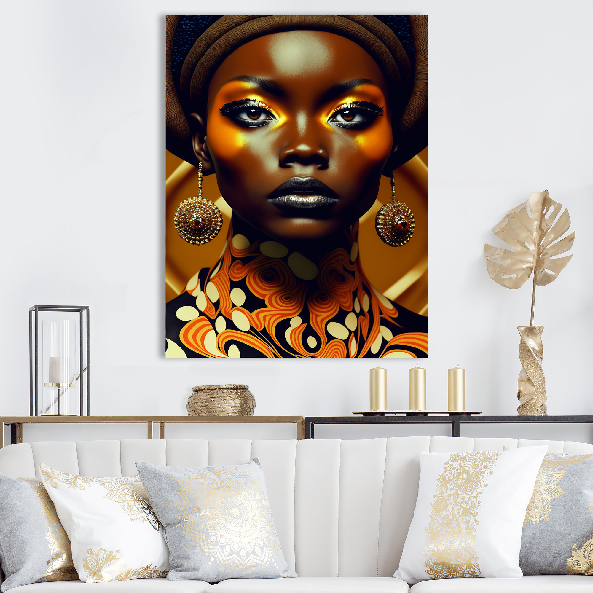 Dakota Fields Habeba Exquiste African Woman Design Wall Décor | Wayfair