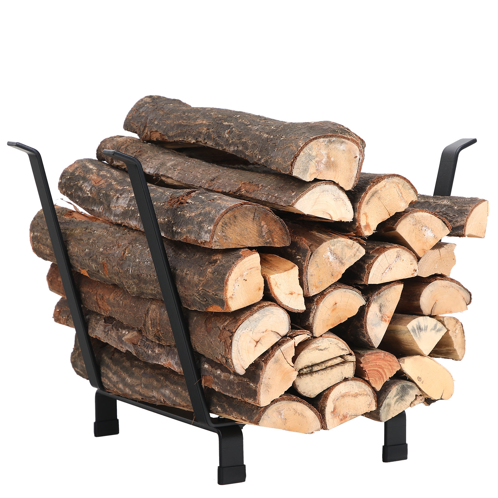 Winston Porter Abhijith 13'' W Enamel Coated Steel Log Rack & Reviews ...