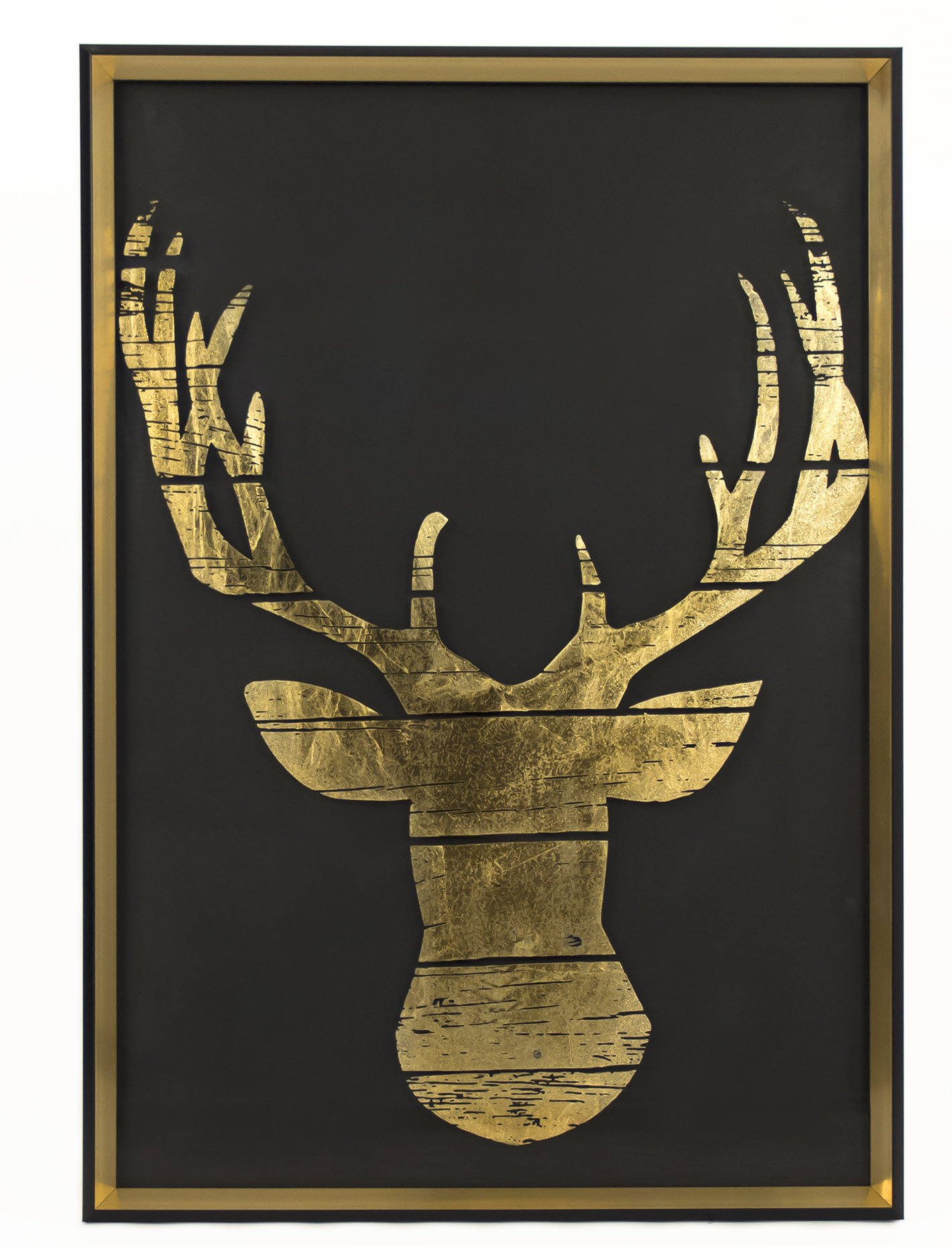 Union Rustic Deer - Picture Frame Graphic Art on Wood | Wayfair