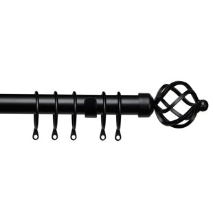 Black Curtain Poles & Accessories You'll Love | Wayfair.co.uk