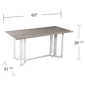 Latitude Run® Adams Drop Leaf Trestle Dining Table & Reviews | Wayfair
