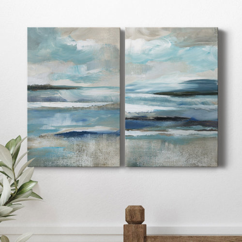 Wade Logan® Distant Drama I - 2 Piece Painting Set on Canvas & Reviews ...