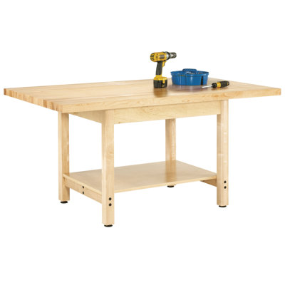 Shain Wood Top Workbench | Wayfair