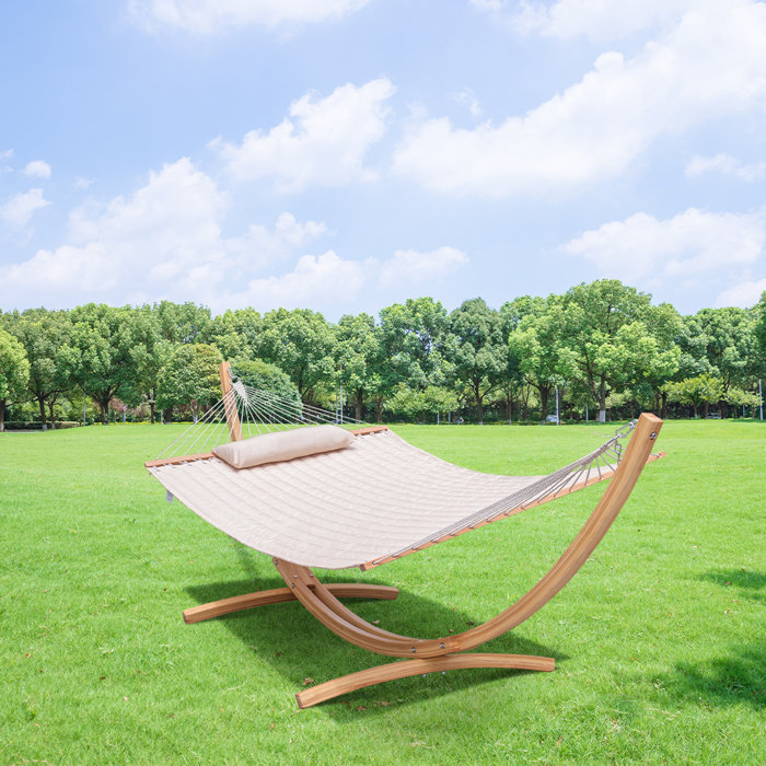 Arlmont & Co. Kerala Wood Hammock Stand & Reviews | Wayfair
