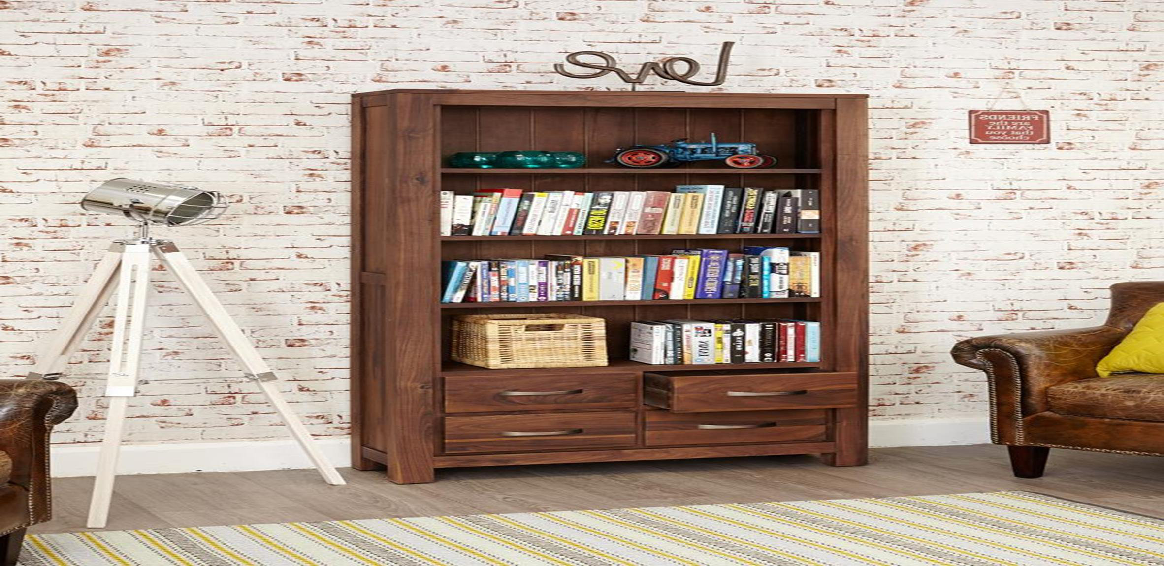 Union Rustic Boulmane 180Cm H x 90Cm W Wood Corner Bookcase | Wayfair.co.uk
