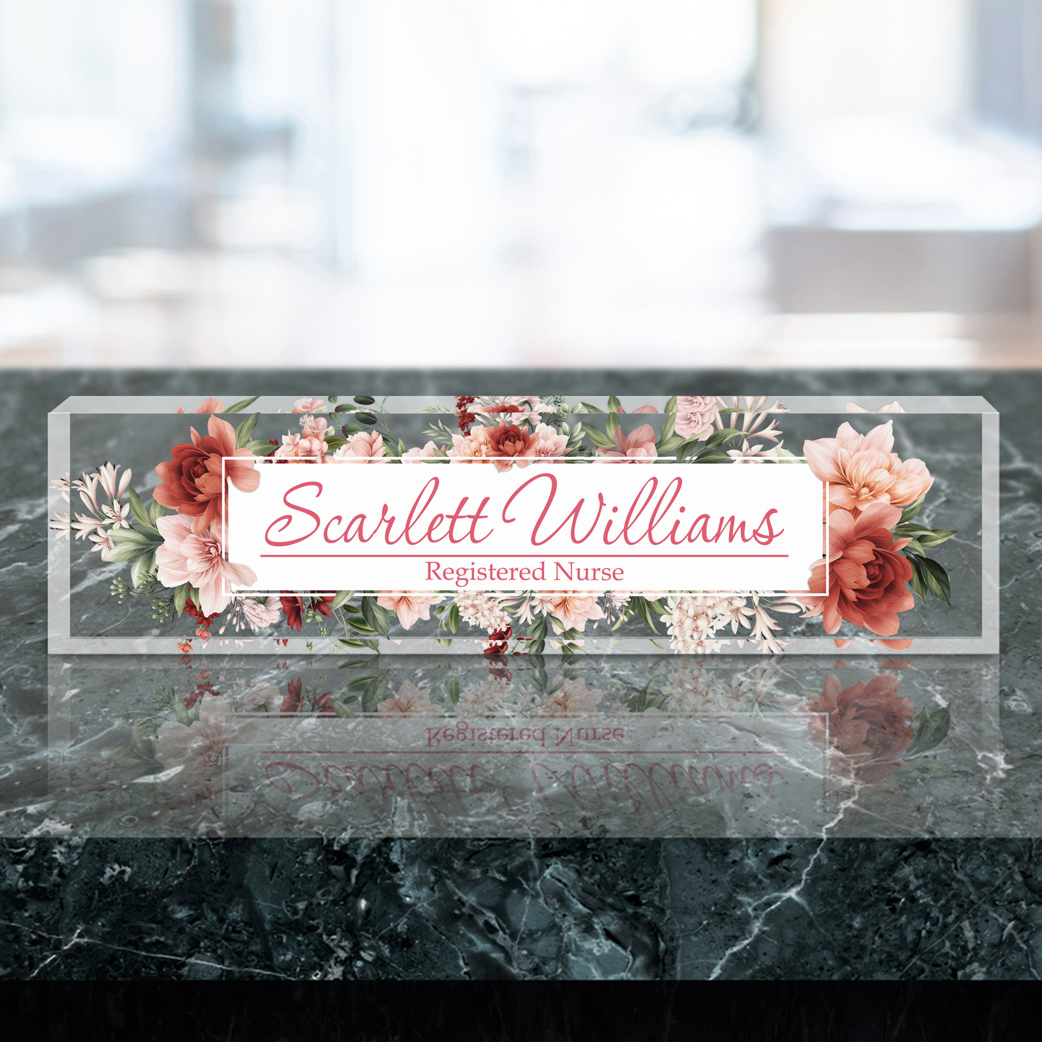 VWAQ Personalized Flower Name Plate | Wayfair