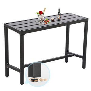 Latitude Run® Counter Height 36.97'' Iron Bar Table & Reviews | Wayfair