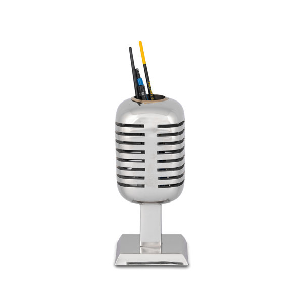 17 Stories Microphone Pencil Holder | Wayfair