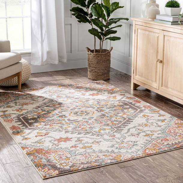 Well Woven Mystic Machine Woven / Power Loomed Performance Blush Rug ...