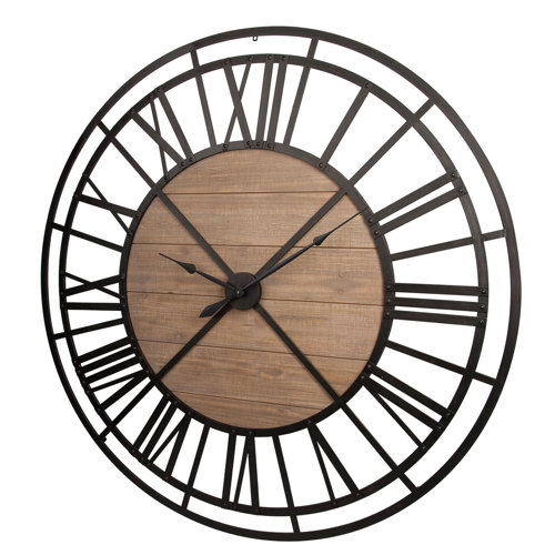 17 Stories Goodman Metal Wall Clock | Wayfair