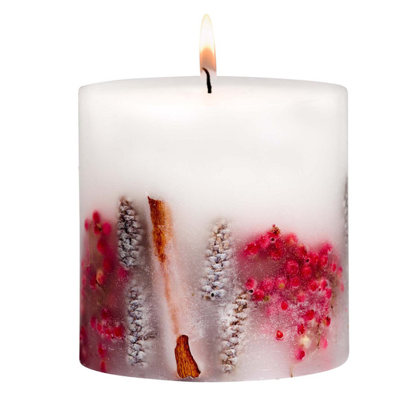 Stoneglow Candles Goji Berry Rose Scented Pillar Candle | Wayfair.co.uk