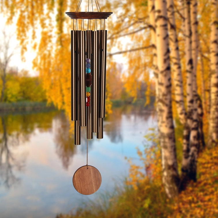 Woodstock Chimes Chakra Chime™ - Seven Stones, Large Wind Chime ...