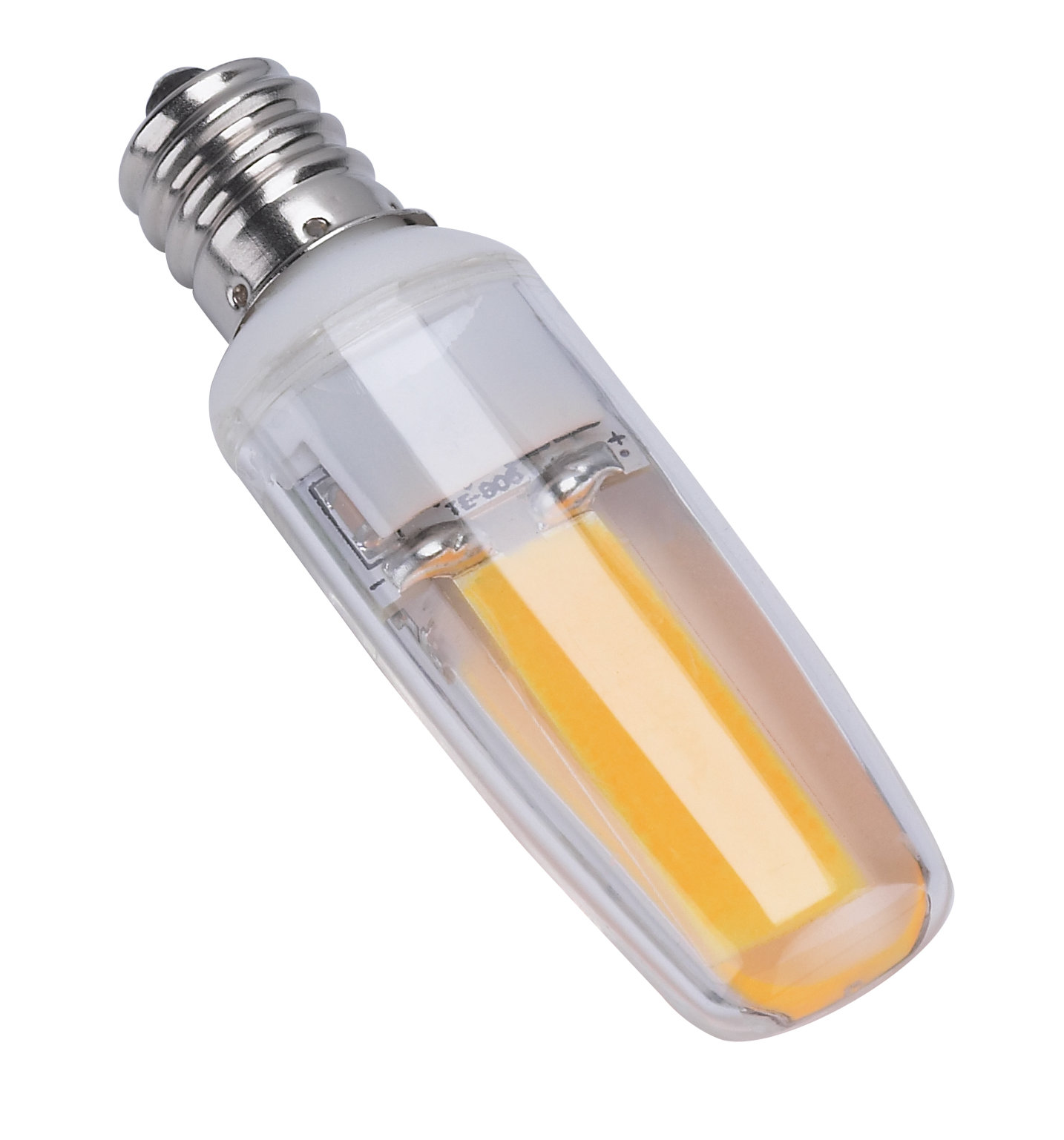 Satco 4 Watt (35 Watt Equivalent), T4 LED, Dimmable Light Bulb, E12 ...