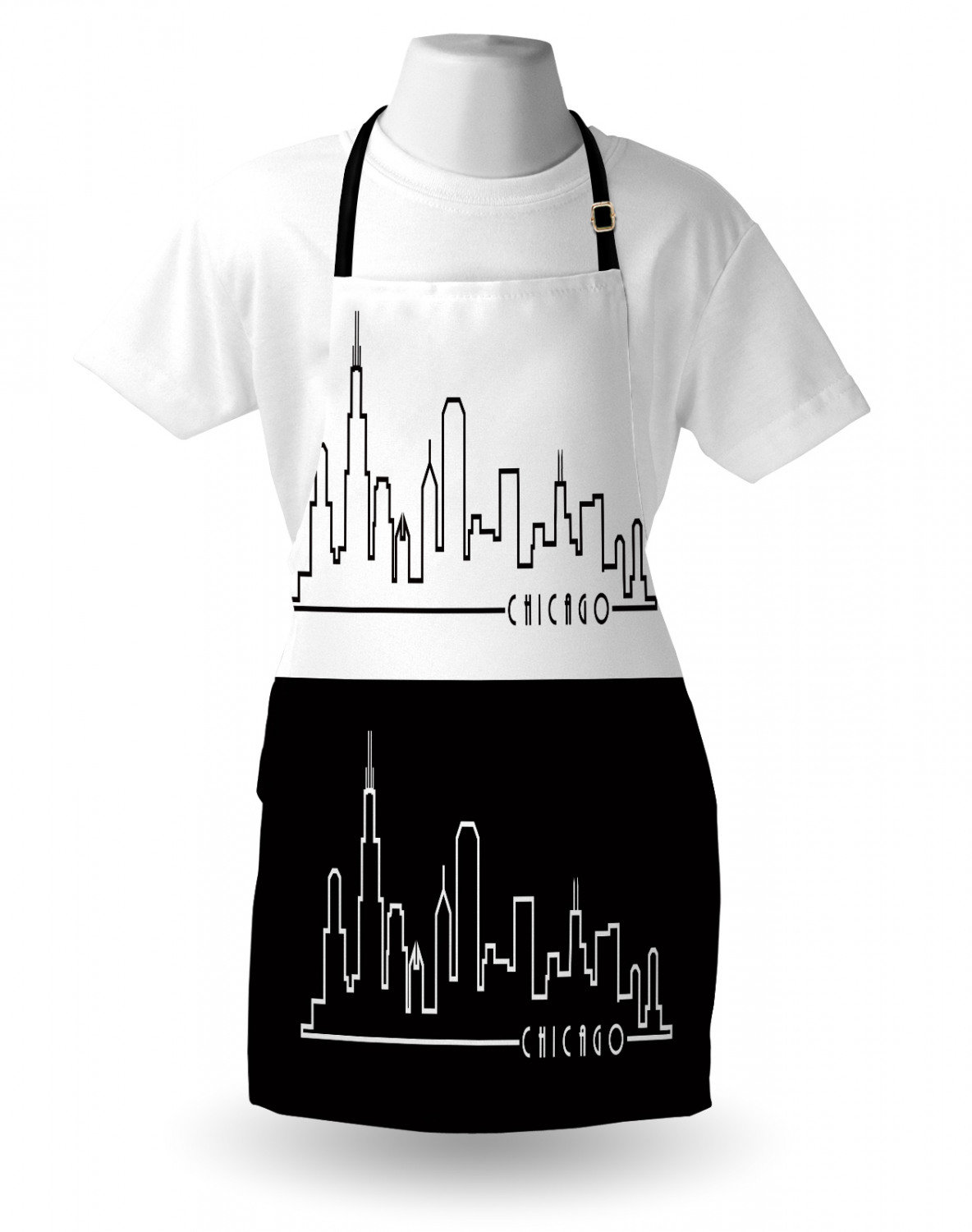 East Urban Home Chicago Skyline Apron | Wayfair