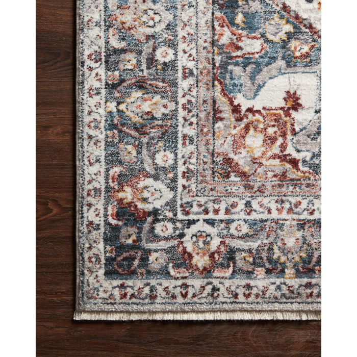 World Menagerie Leonara Performance Silver/Gray Rug & Reviews | Wayfair