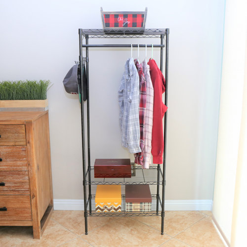 Apollo Hardware 24" W Wire Garment Rack & Reviews | Wayfair
