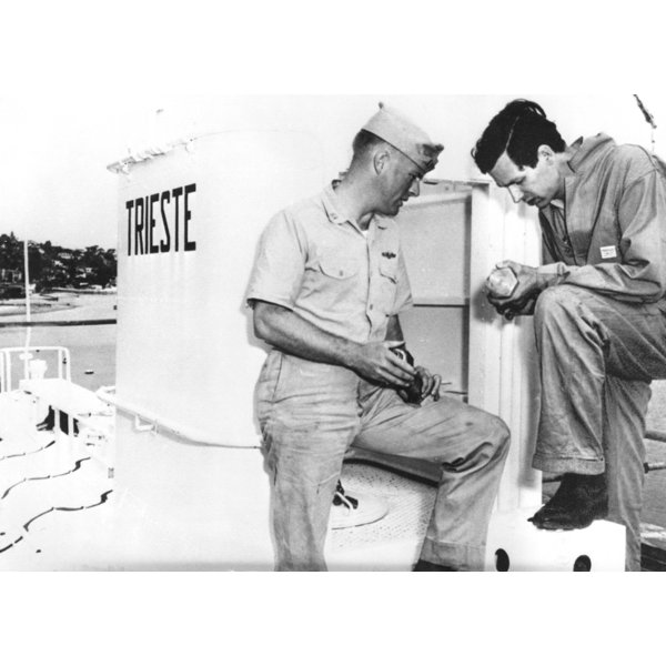 Winston Porter Posterazzi Swiss Scientist Jacques Piccard And Navy ...