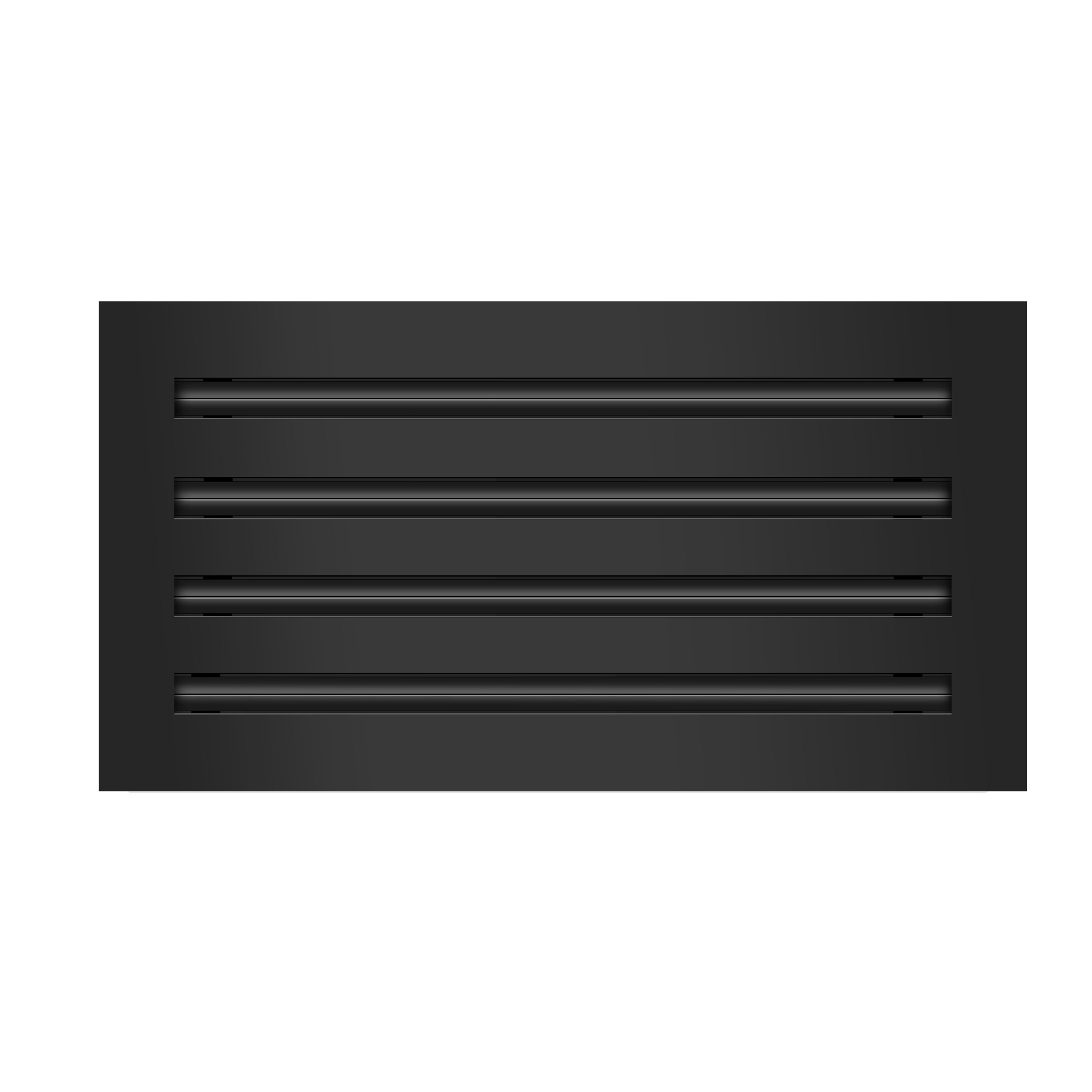 Texas Buildmart BUILDMART - 16x8 Black Modern AC Vent Cover - Standard ...