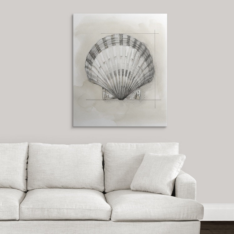 Great Big Canvas Shell Schematic Shell Schematic III by Megan Meagher ...