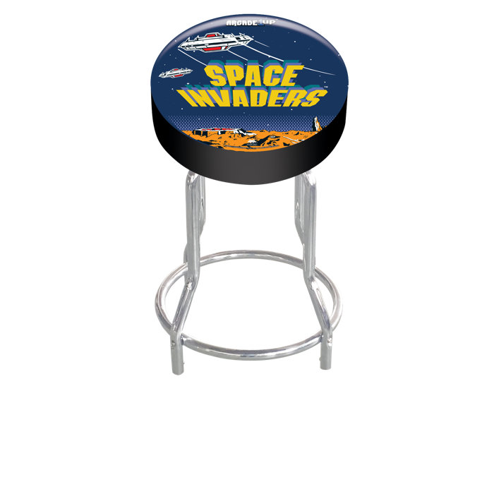 Arcade1up Space Invaders Adjustable Height Bar and Arcade Stool | Wayfair