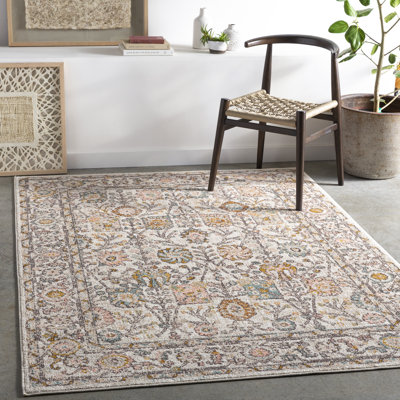 Langley Street Evgenia Oriental Teal/Brown Area Rug & Reviews | Wayfair