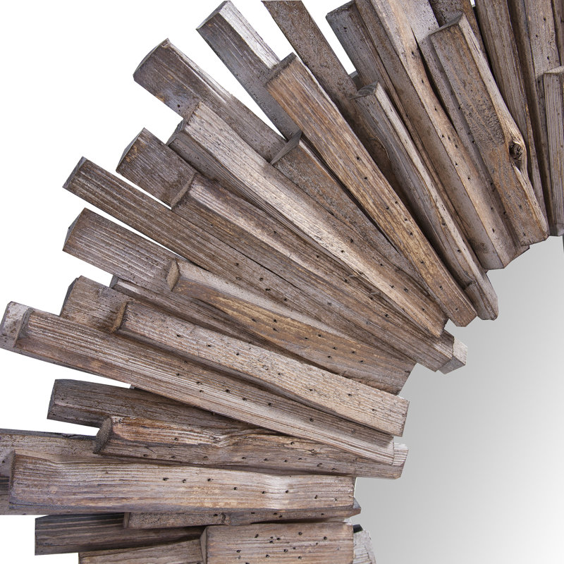 Union Rustic Isabella Round Wood Wall Mirror & Reviews | Wayfair