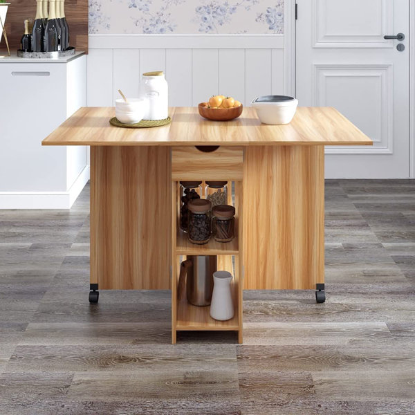 17 Stories Folding Wooden Dining Table | Wayfair.co.uk