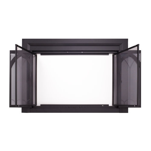 Symple Stuff Destrie Bifold Steel Fireplace Doors | Wayfair