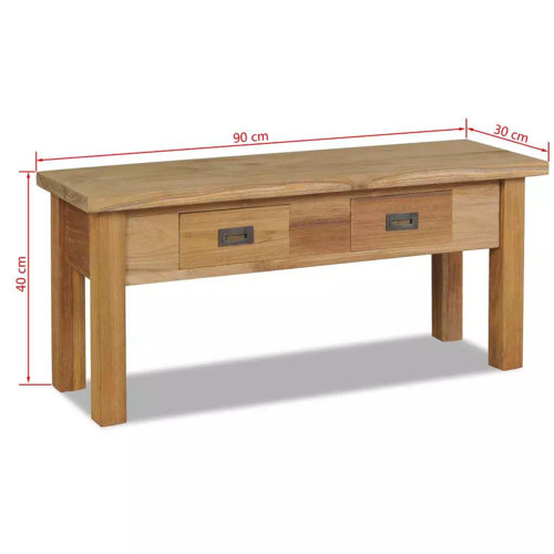 Millwood Pines Wood Drawer Storage Bench | Wayfair