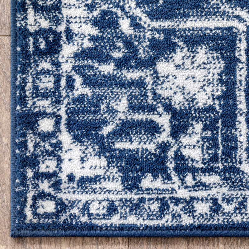 Well Woven Dazzle Power Loom Dark Blue/White Rug & Reviews | Wayfair.co.uk