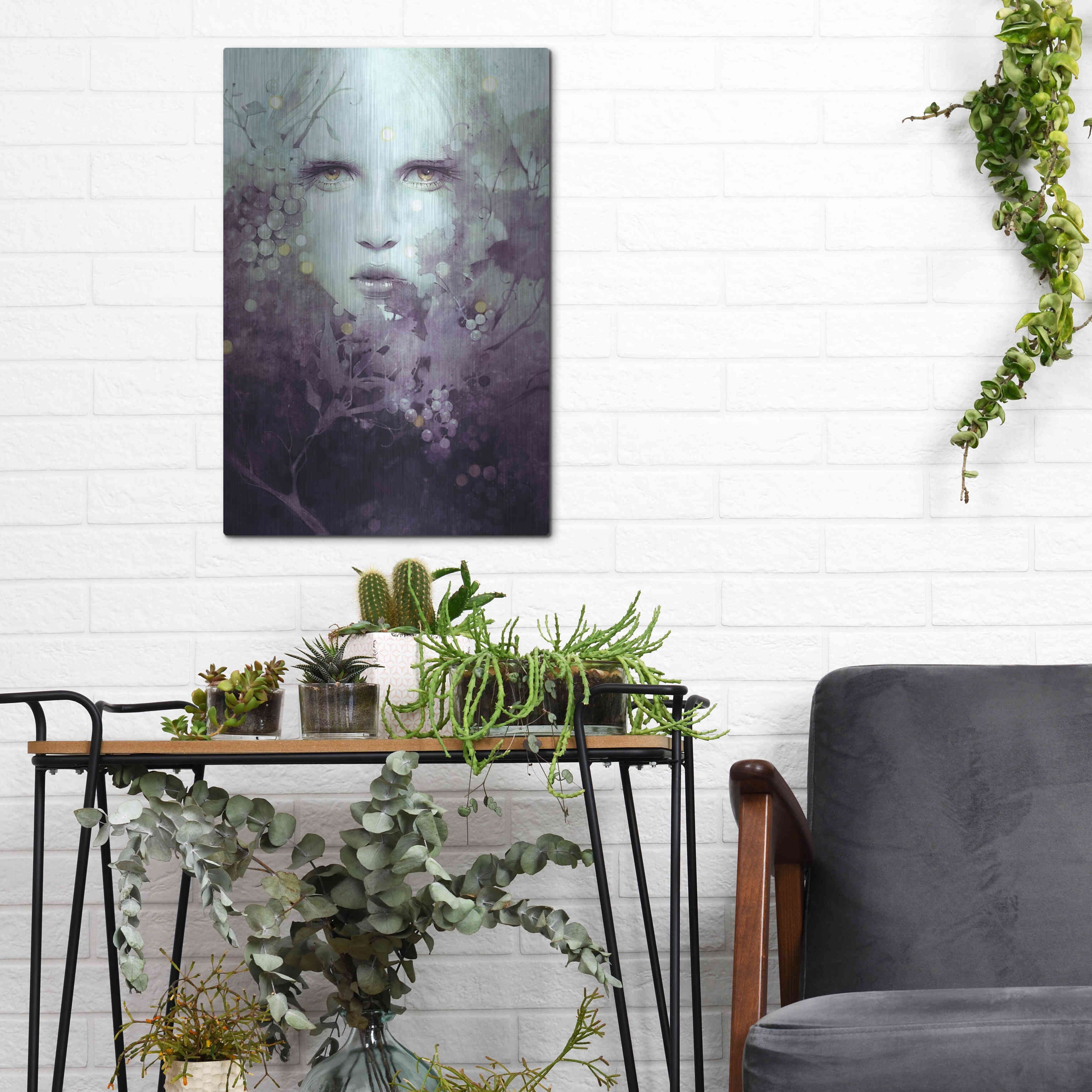 Latitude Run® Luxe Metal Art 'Vine' By Anna Ditman, Metal Wall A Vine ...