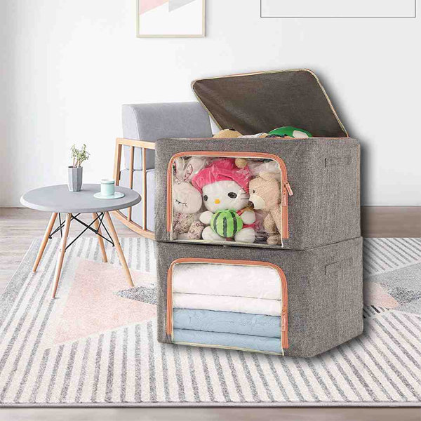 Wayfair Samples Clothes Storage Bags 2 Pack Foldable Stackable Closet ...