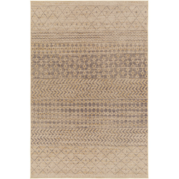 Union Rustic Elizabeth Moroccan Tan Area Rug | Wayfair